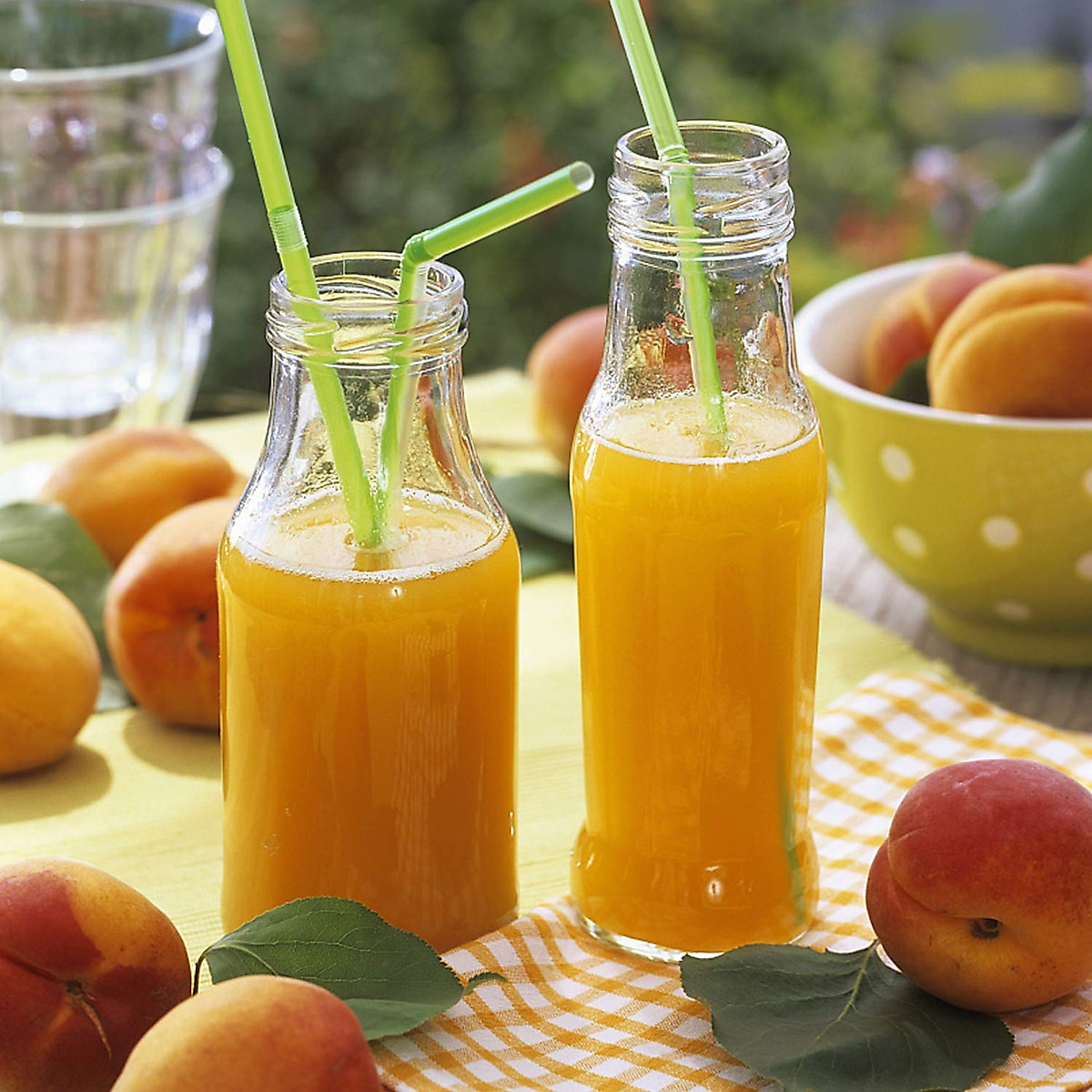 QAPPDA 12 oz Glass Bottles, Glass Milk Bottles with Lids, Vintage Breakfast Shake Container, Vintage Drinking Bottles with Chalkboard Labels and Pen for Party,Kids,Set of 20