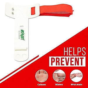 Reisport Women's Uneven Bar Hook/Loop Gymnastics Grips - Durable Leather Hand Grips for Gymnastics Bars Women & Girls - Gymnastics Equipment & Accessories Advanced Gymnasts, Made In USA - Medium