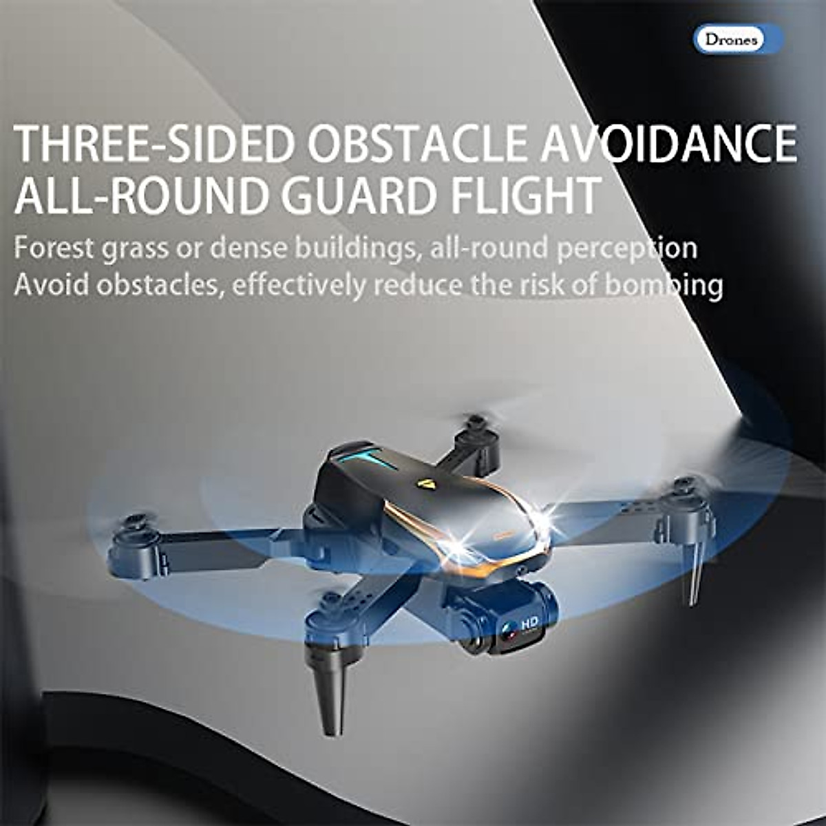 Drone With Dual 1080P HD Camera Remote Control Toys Gifts for Boys Girls With Altitude Hold Headless Mode One Key Start