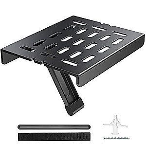 Mounting Dream Adjustable TV Top Shelf Mount Holder for Fire TV, Apple TV, Roku 3 Streaming Media Player, Easy to Install Streaming Media Box TV Shelf Top Mount, MAX Loading 11 lbs. MD5605
