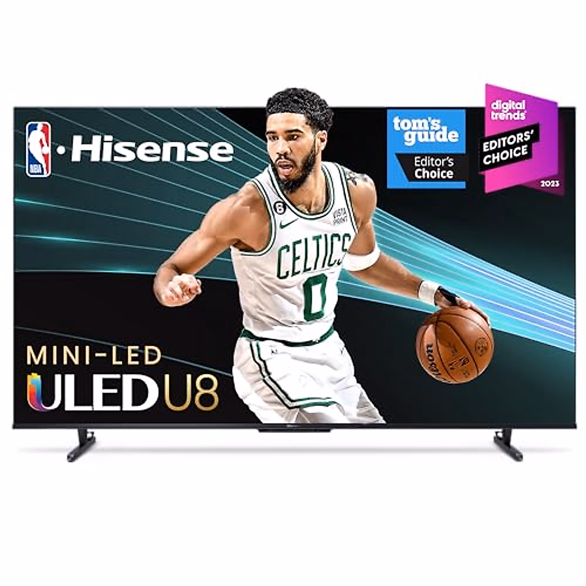 Hisense 65-Inch Class U8 Series Mini-LED ULED 4K UHD Google Smart TV (65U8K) - QLED, 480 Motion Rate, 144Hz Game Mode Pro, Dolby Vision IQ, HDMI 2.1, Alexa Compatibility, 2.1.2 Multi-Channel Audio