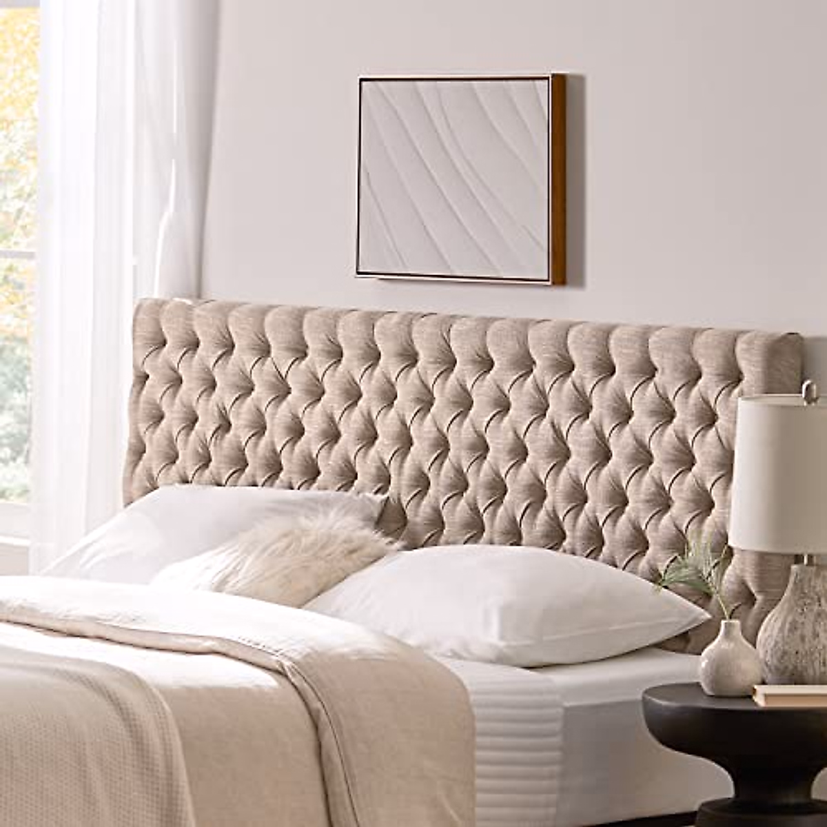 Christopher Knight Home Jezebel Headboard, King / Cal King, Sand