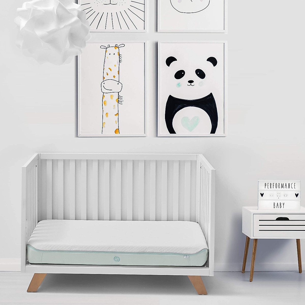 Bedgear Baby Dri-Tec 2-Stage Moisture Wicking Crib Mattress – CertiPUR-US Certified and Airflow Certified - Hypoallergenic - Waterproof Removable and Machine Washable Cover