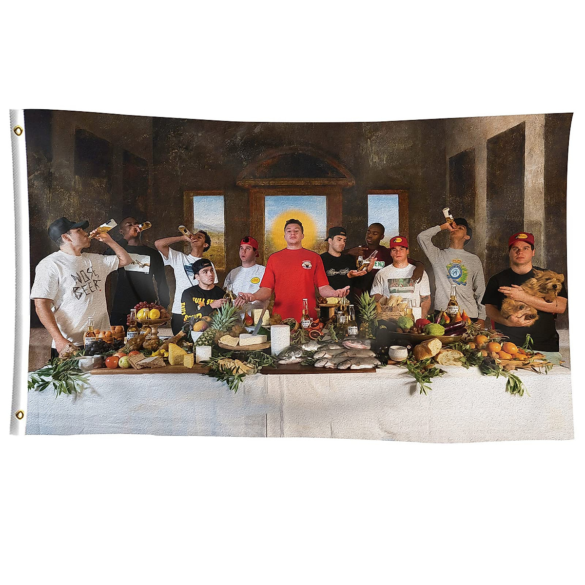 The Last Send Flag 3x5 Feet Flag Funny Poster Durable Man Cave Wall Flag with 2 Brass Grommets This beautiful entertaining banner flag for College Dorm Room Decor,Outdoor,Parties gifts, travel, filming, events, festivals..