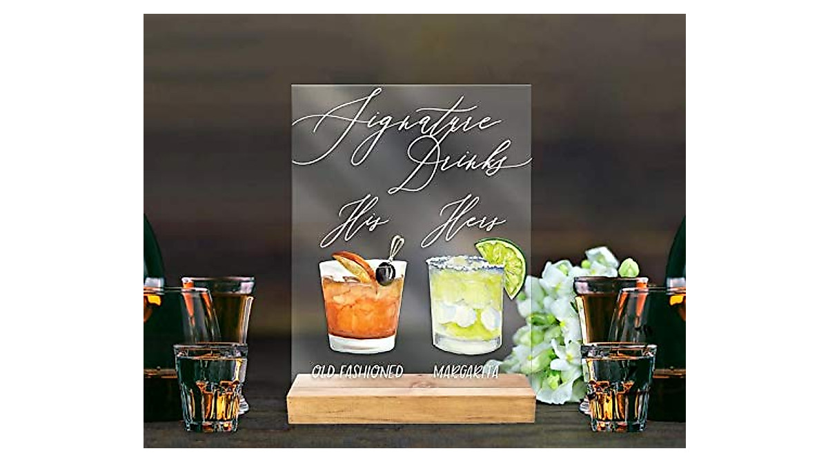 Signature Drink Sign for Wedding or Party Bar Menu Sign, Wedding Sign ...