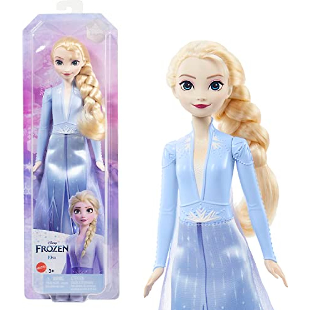 Mattel Disney Frozen Toys, Elsa Fashion Doll & Accessory with Signature Look, Inspired by Disney Frozen 2