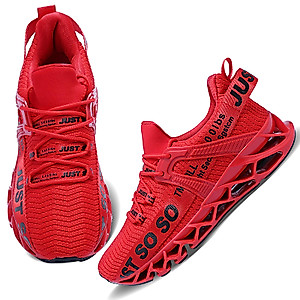 COKAFIL Mens Running Shoes Walking Athletic Fashion Tennis Blade Sneakers