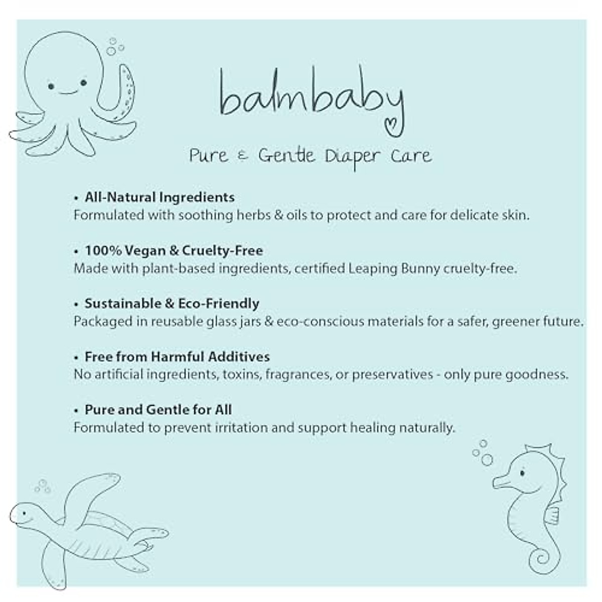 Balm Baby Spray That Bottom - Diaper Rash Cream Spray – No Touch - No Rub - Travel Friendly Skin Aid To Cleanse, Moisturize, Soothe, Prevent and Heal – 4oz All Natural, Vegan, Herbal Diaper Care