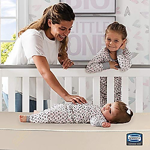 Beautyrest Beginnings Sleepy Whispers Ultra Deluxe 2-in-1 Innerspring Crib and Toddler Mattress | Waterproof | GREENGUARD Gold Certified (Natural/Non-Toxic)