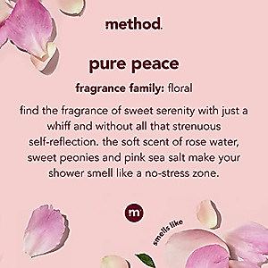 Method Body Wash, Pure Peace, Paraben and Phthalate Free, 18 oz (Pack of 6)