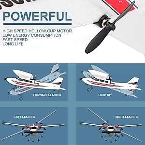 LBKR Tech RC Airplane,Remote Control Airplane Ready to Fly with Durable Foam Body,2 Channels Stable to Flight RC Plane Built in 6-Axis Gyro,Easy to Control Remote Control Plane for Kids Boys Beginner