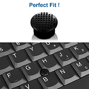 MMOBIEL 5 PCS Rubber TrackPoint Keyboard Mouse Black Cap with Soft Dome and Rim Laptop Pointer for HP Pavilion/Envy/Spectre/EliteBook/Omen/Stream/Chromebook