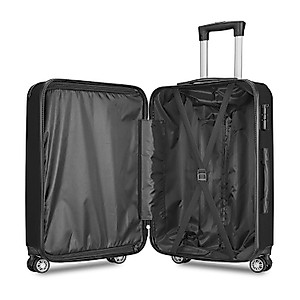 BlondBenjo Travellers 3 Piece Luggage Set Hard Cover Lightweight Suitcase Luggage Set