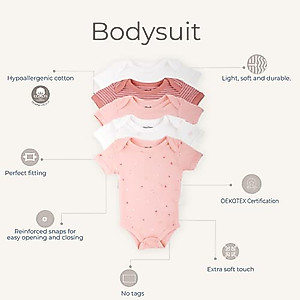 3 pack baby Boy Bodysuit I Breathable & Comfort I Blue short and long sleeve Bodysuit I 3-6 months old baby Boy I 100% Hypoallergenic cotton. (multiprenda niño)