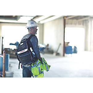 LENOX Tool Backpack with 30 Pockets (1894646), Gray