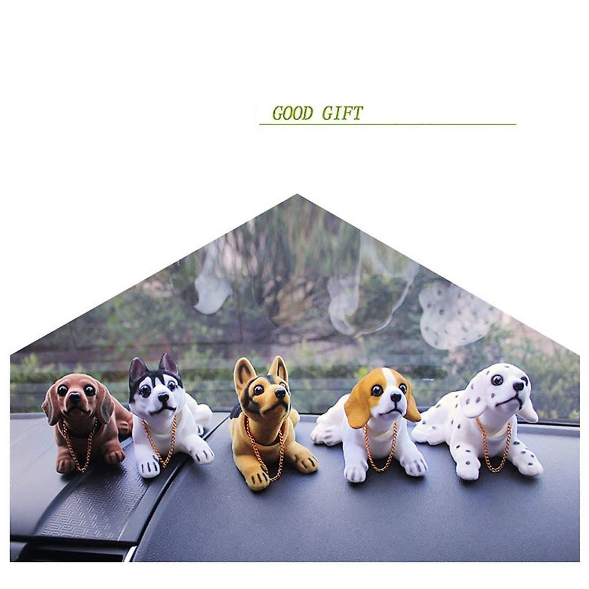 Ebow Dashboard Head Dogs Nodding Heads Car Dash Ornaments Puppy for Car Vehicle Decoration(Shepherd)