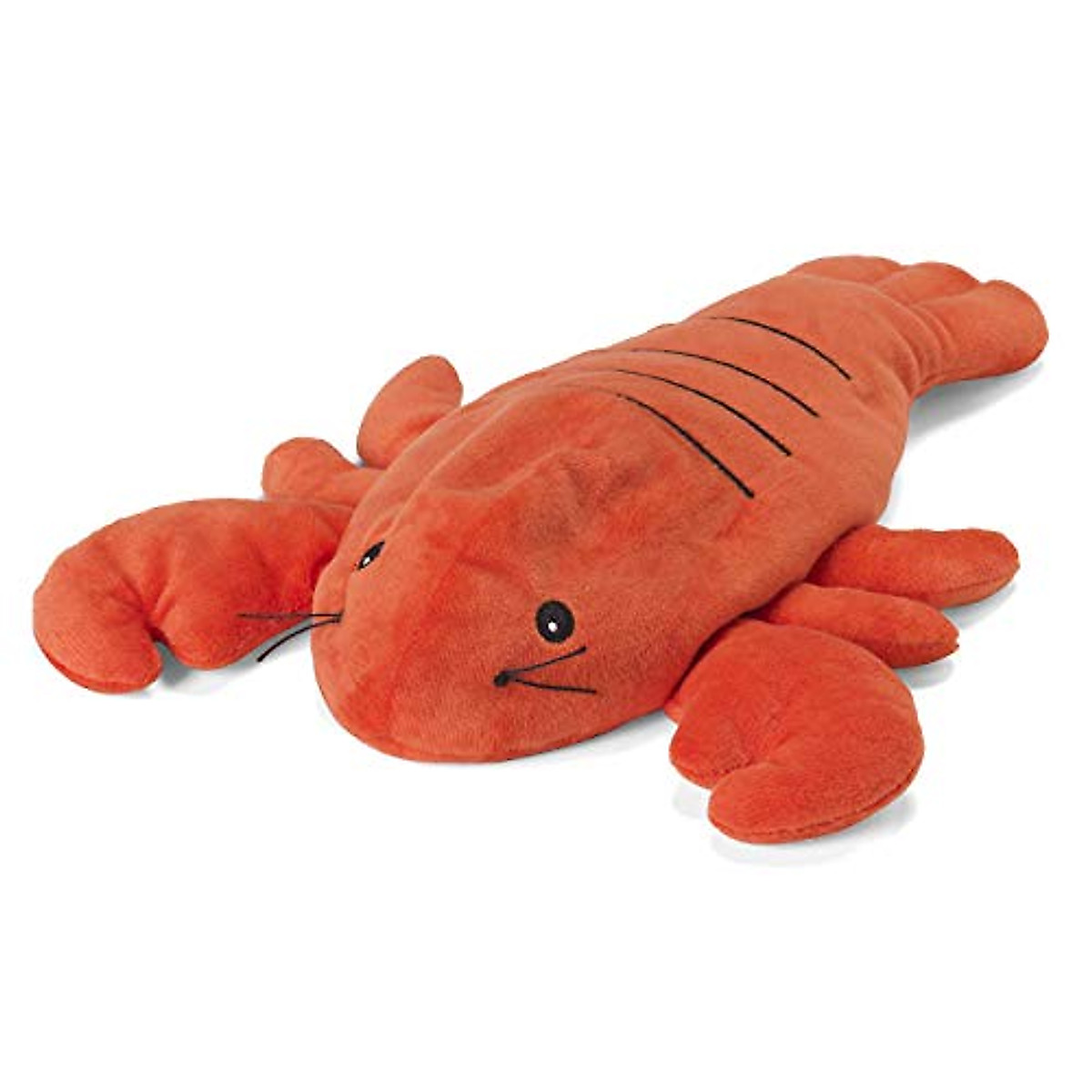 Intelex Warmies Microwavable French Lavender Scented Plush, Lobster, Orange, 14" X 8" X 4"