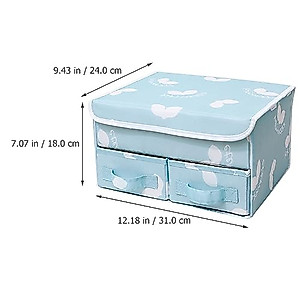ABOOFAN Drawer Foldable Organizer Underwear Boxes Socks Holder Closet Divider Storage Box for Underwear Bra Socks Lingerie Ties Pants Organizer
