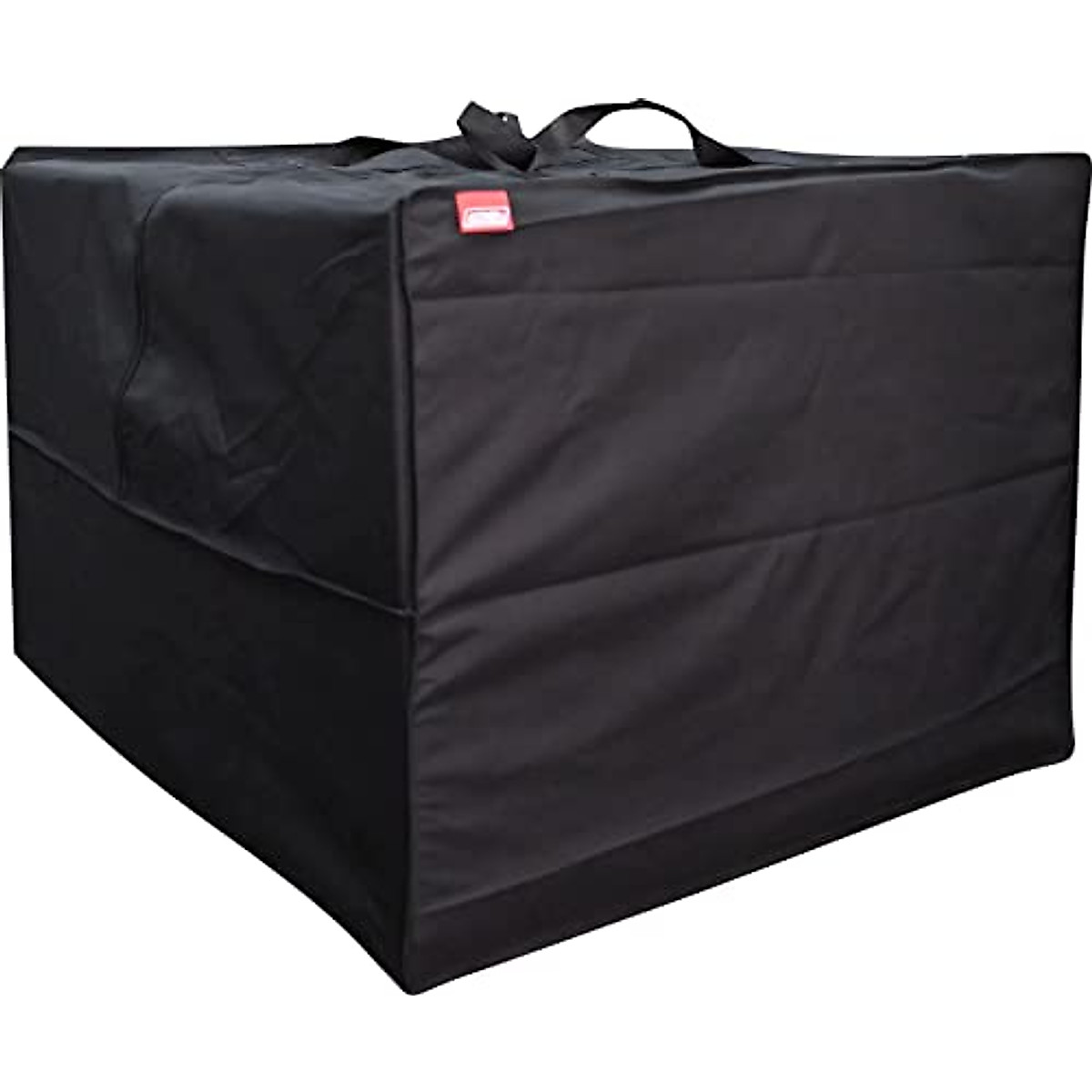 acoveritt Outdoor Square Cushion/Cover Storage Bag, Protective Zippered Storage Bags with Handles, 32''L x 32''W x 24''H Black