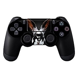 MightySkins Skin Compatible with Sony PS4 Controller - Rock N Roll Bunny | Protective, Durable, and Unique Vinyl Decal wrap Cover | Easy to Apply, Remove, and Change Styles | Made in The USA