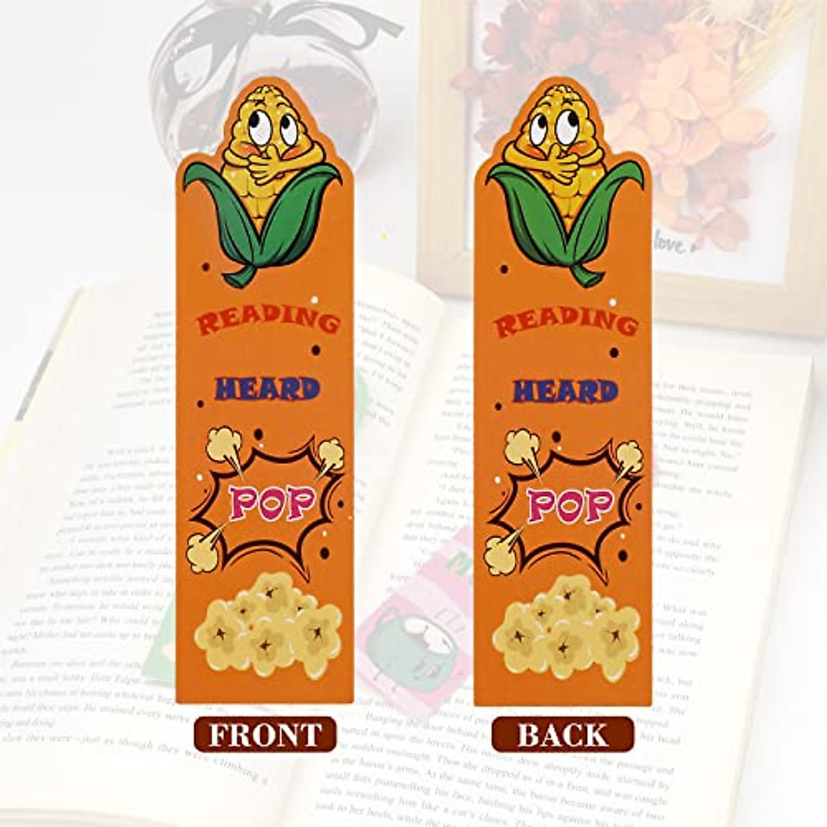 MWOOT 36 PCS Paper Bookmark, Fruit Cardboard Bookmarks Multipack, Educational Book Marker Card Set for Children Kid, Book Page Clip Book Lover Gifts School Rewards, Reading and Spelling