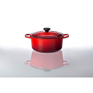 Le Creuset Enameled Cast Iron Signature Round Dutch Oven, 7.25 qt., Cerise
