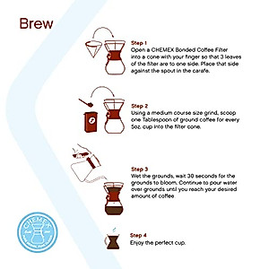 Chemex Pour-Over Glass Coffeemaker - Classic Series - 6-Cup - Exclusive Packaging