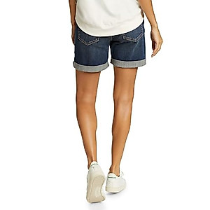 Eddie Bauer Women's Boyfriend Denim Shorts, Rinsed, 4