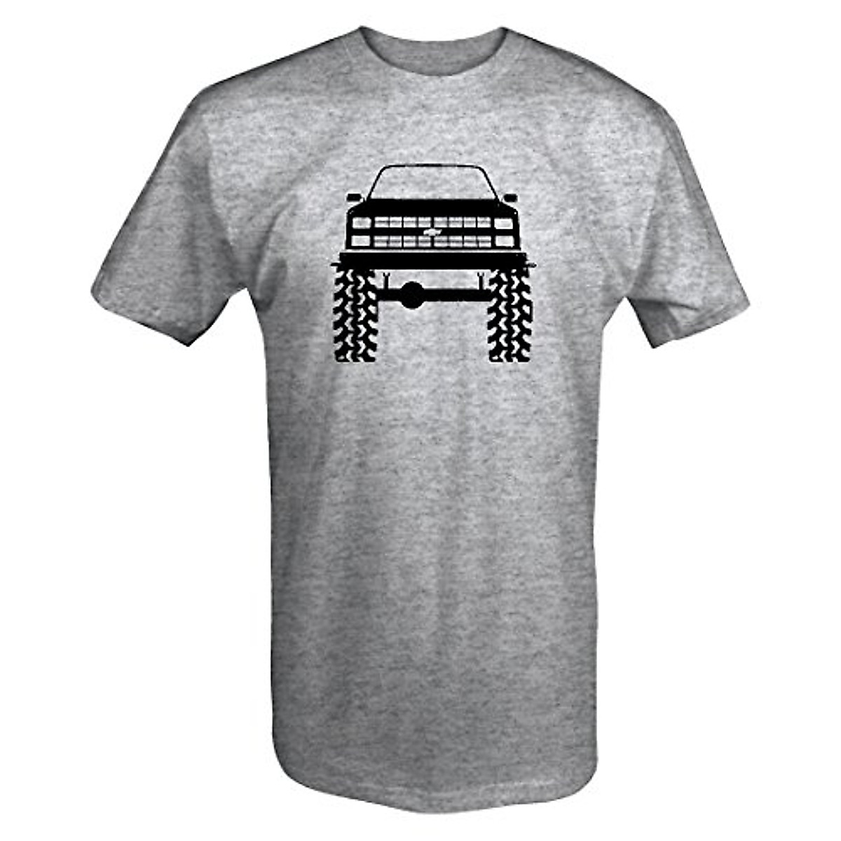 1980's 90's Truck Shirt K5 Blazer Lifted Mud Tires Truck T Shirt - XLarge Heather Grey