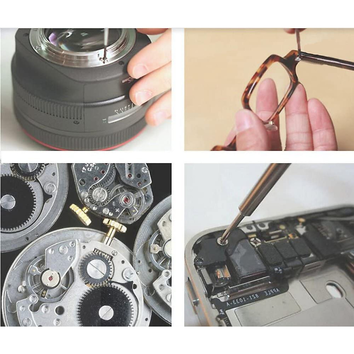 Guard4U 750Pcs 15-Size Metric M1 M1.2 M1.4 M1.6 M1.7 304-Stainless Steel Phillips Countersunk/Flat Head Self-Tapping Small Machine Screws Assortment Kit