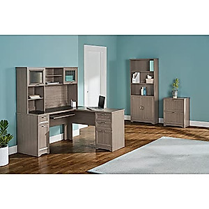 Realspace® Magellan 58"W Hutch for Corner/L-Desk, Gray