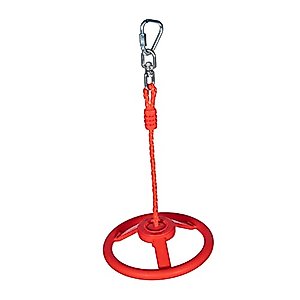 Ninja Wheel Outdoor Swings Indoor Swing Indoor Toddler Swing Outdoor Playset Jungle Gym Accessories Hanging Obstacle Course Heavy Duty Kids Swing Indoor Hanging Ring Swing Gym Ring