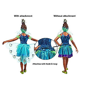 Rubies Girl's Peacock Costume Dress, Medium