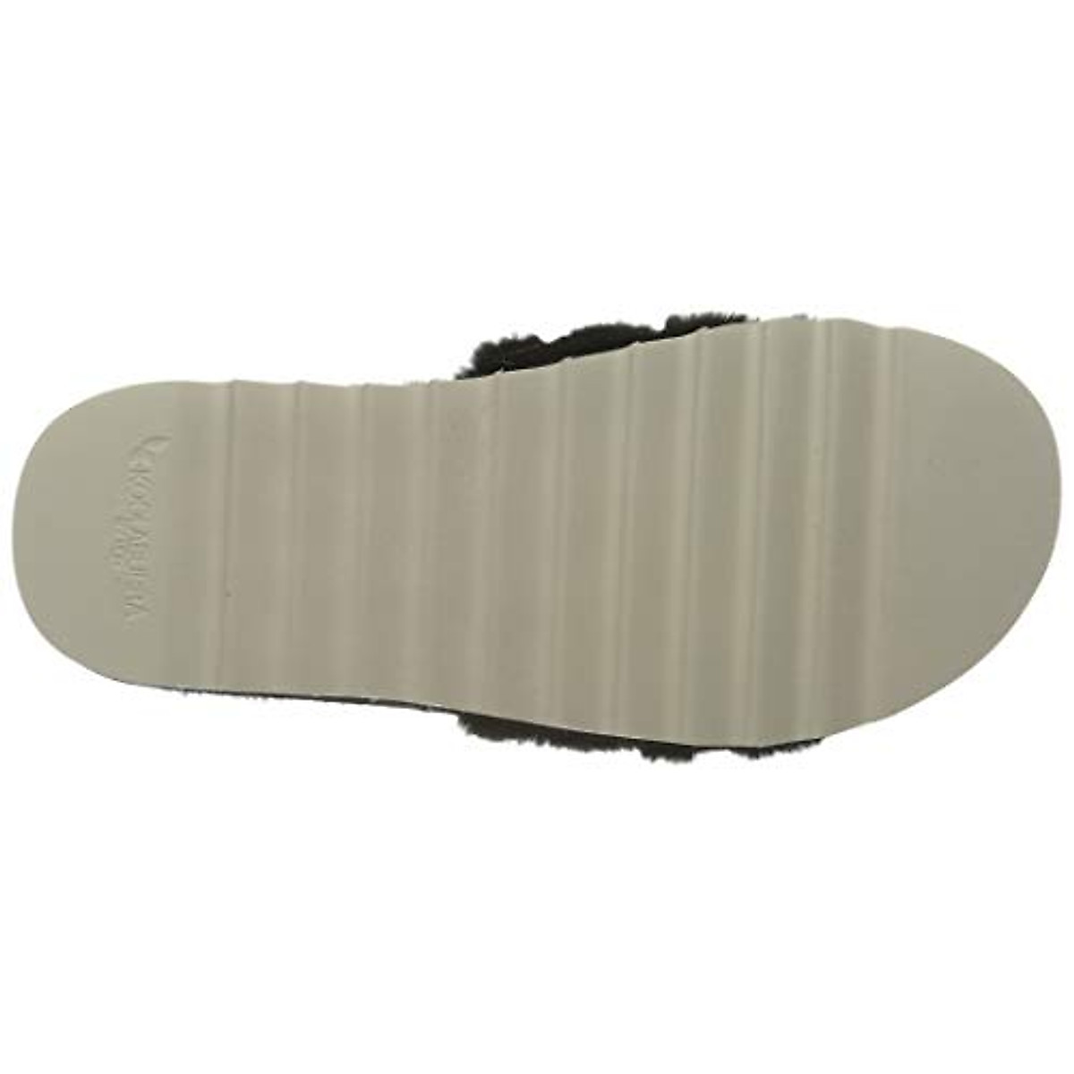 Koolaburra by UGG Unisex-Child K FUZZ'N Sandal, Black, 2 Little Kid