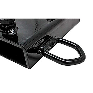 Extreme Max 5001.1373 Clamp-On Forklift Fork Hitch Receiver Adapter - 2", Black
