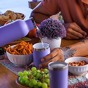 Hydro Flask 10 oz Ceramic Reusable Wine Cup with Lid Wine Tumbler Black - Vacuum Insulated, Dishwasher Safe, BPA-Free, Non-Toxic