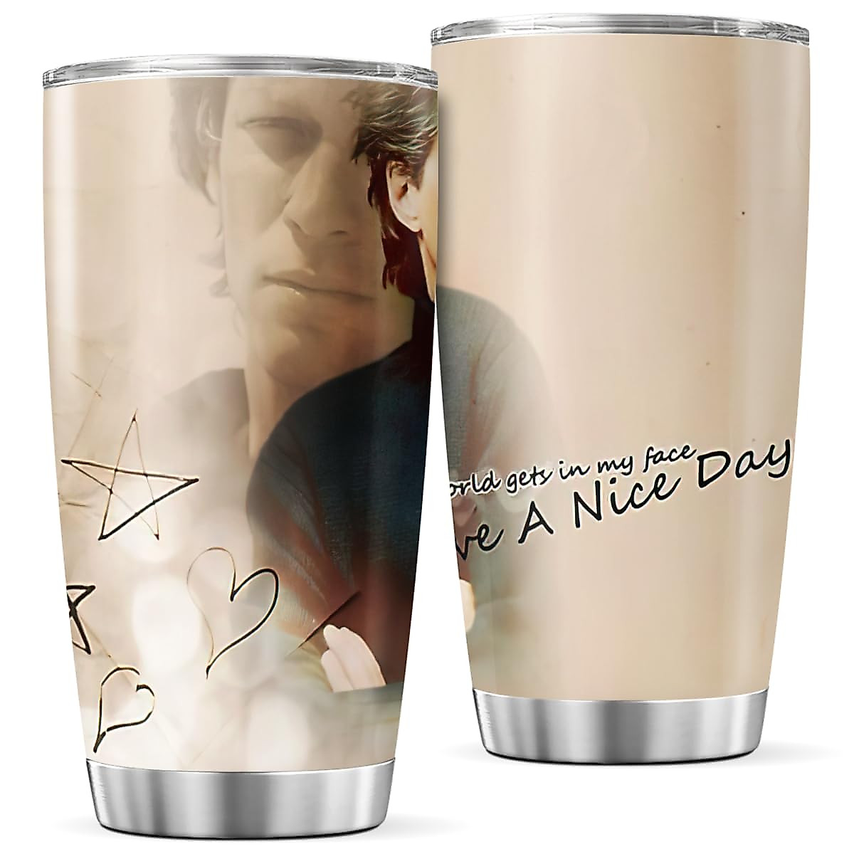 Tumbler Bon Insulated Jovi Stainless Have Coffee Anice 20 30 Oz Day Steel