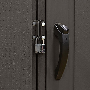 Lifetime 60236 11 x 18.5 Ft. Outdoor Storage Shed, 11 x 18.5, Desert Sand