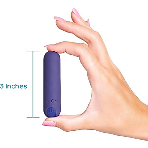 plusOne Bullet Vibrator for Women - Mini Vibrator Made of Body-Safe Silicone, Fully Waterproof, USB Rechargeable - Personal Massager with 10 Vibration Settings