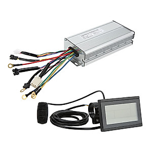 Bike Controller with Display, 30A Controller with LCD3 Display Electric Controller Kit for Electric 36V 48V 1000W DC Motor
