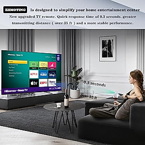 (2 Pack) Universal Roku Remote Replacement ONLY for Roku Series Smart TVs, Compatible for TCL Roku/Hisense Roku/Onn Roku/Sharp Roku/Insignia Roku Series TVs, (Not for Roku Stick and Box)