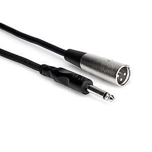 Hosa PXM-120 1/4 inch TS to XLR3M Unbalanced Interconnect Cable, 20 feet