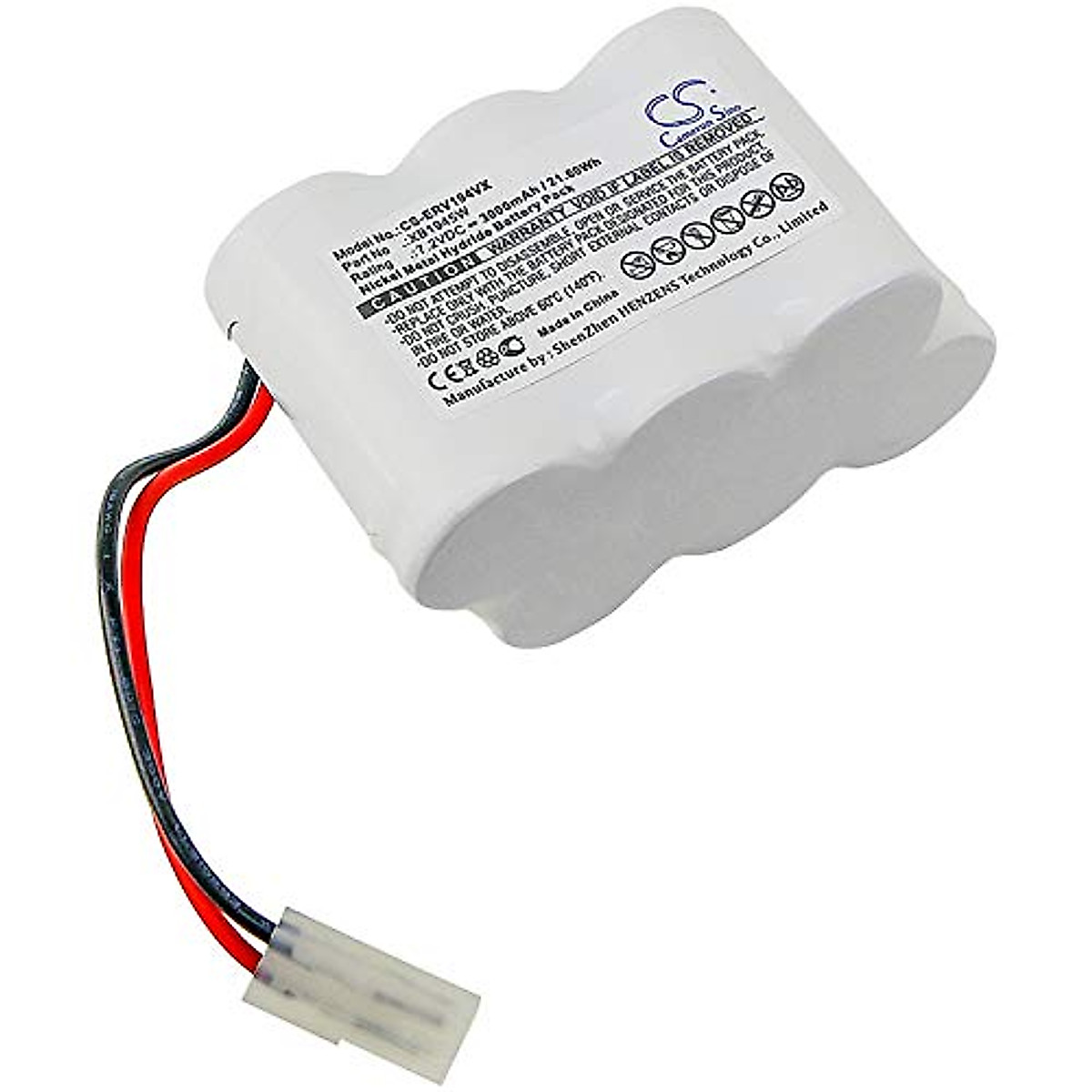 7.2V XB1945W Battery Replacement for Shark V1945Z Sweeper V1945Z XB1946W XB1946 V1945 Sweeper VX2