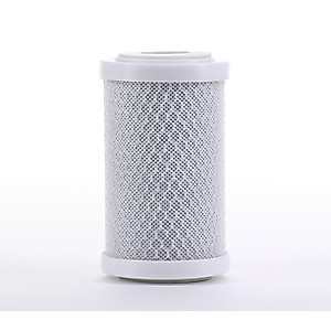 Hydronix CB-25-0505 NSF Coconut Activated Carbon Block Water Filter, 2.5" x 5" - 5 Micron