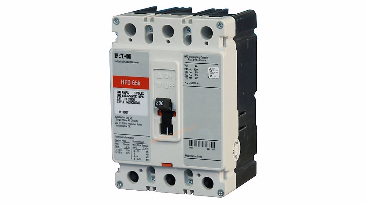 Cutler-Hammer Eaton HFD3150 Circuit Breaker 150A 600V