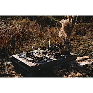 Barebones Enamel Bowls- Dishes Set of 2- Formal Enamel Bowl and Enamelware Set for Camping and Everyday Use- Charcoal