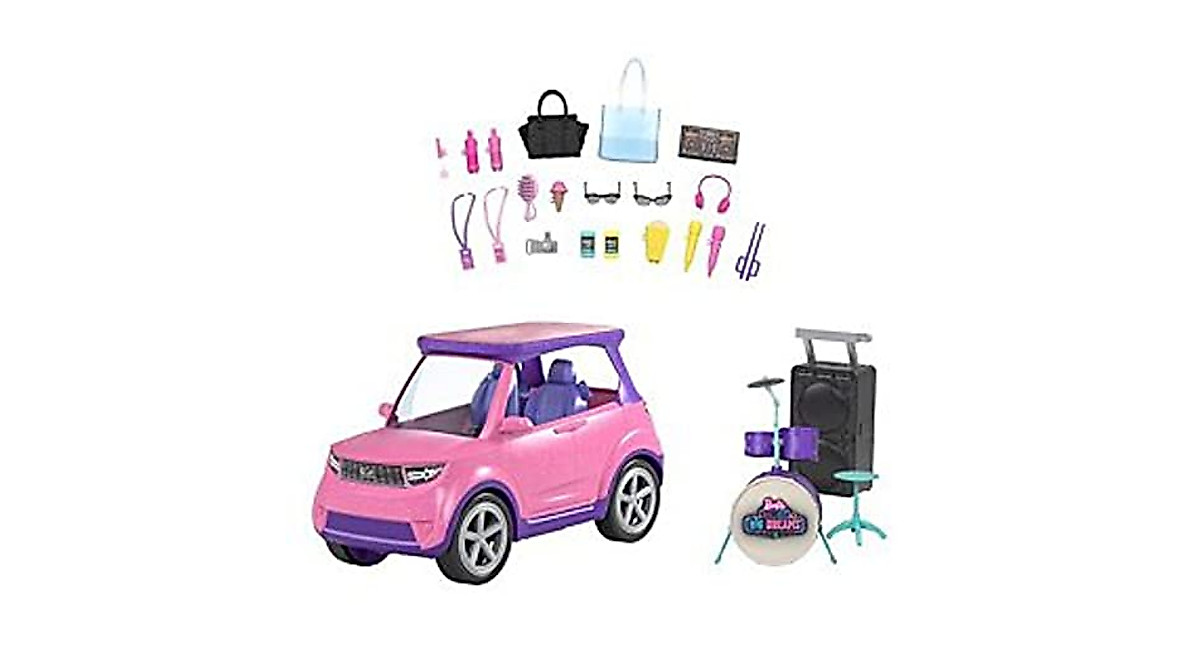 Barbie Big City Big Dreams Transforming Playset - Pink SUV & Stage