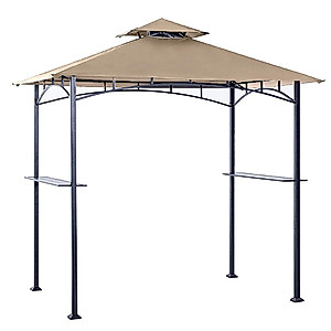 Grill Gazebo Replacement Roof for #L-GZ238PST-11 by ABCCANOPY Beige