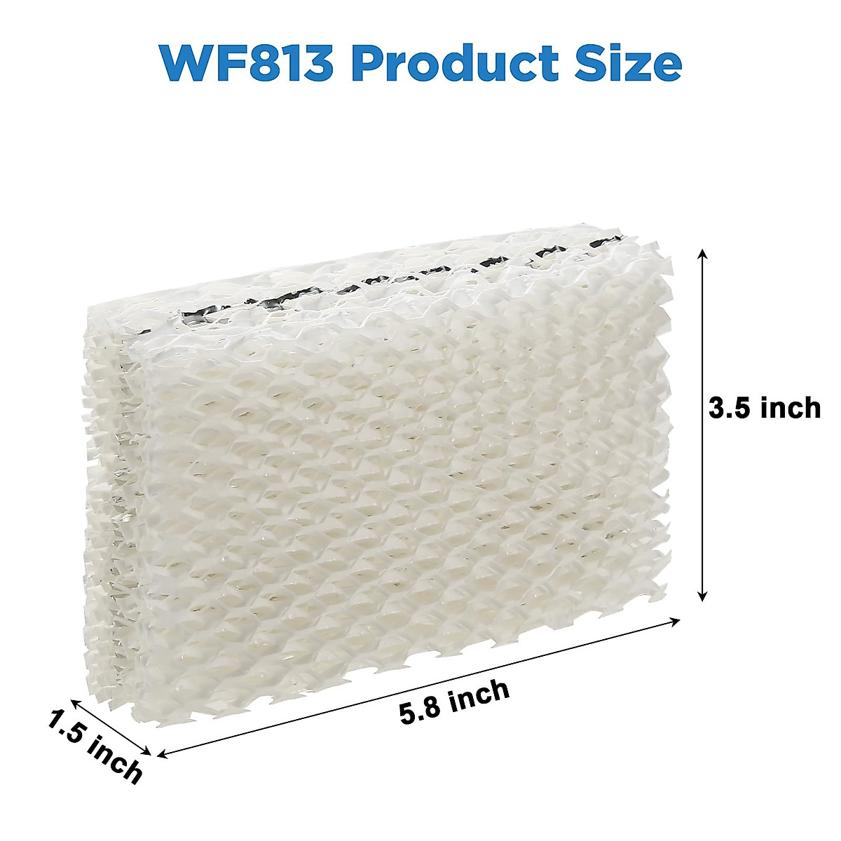 Freeboy Wf813 Eqwf813 Humidifier Filters Replacement for Equate Eqwf813 Eq-2119-Ul; Relion Rcm832 Rcm-832n; Procare Pcwf813; Protec Wf813 Humidifier Replacement Filter(4 Pack)