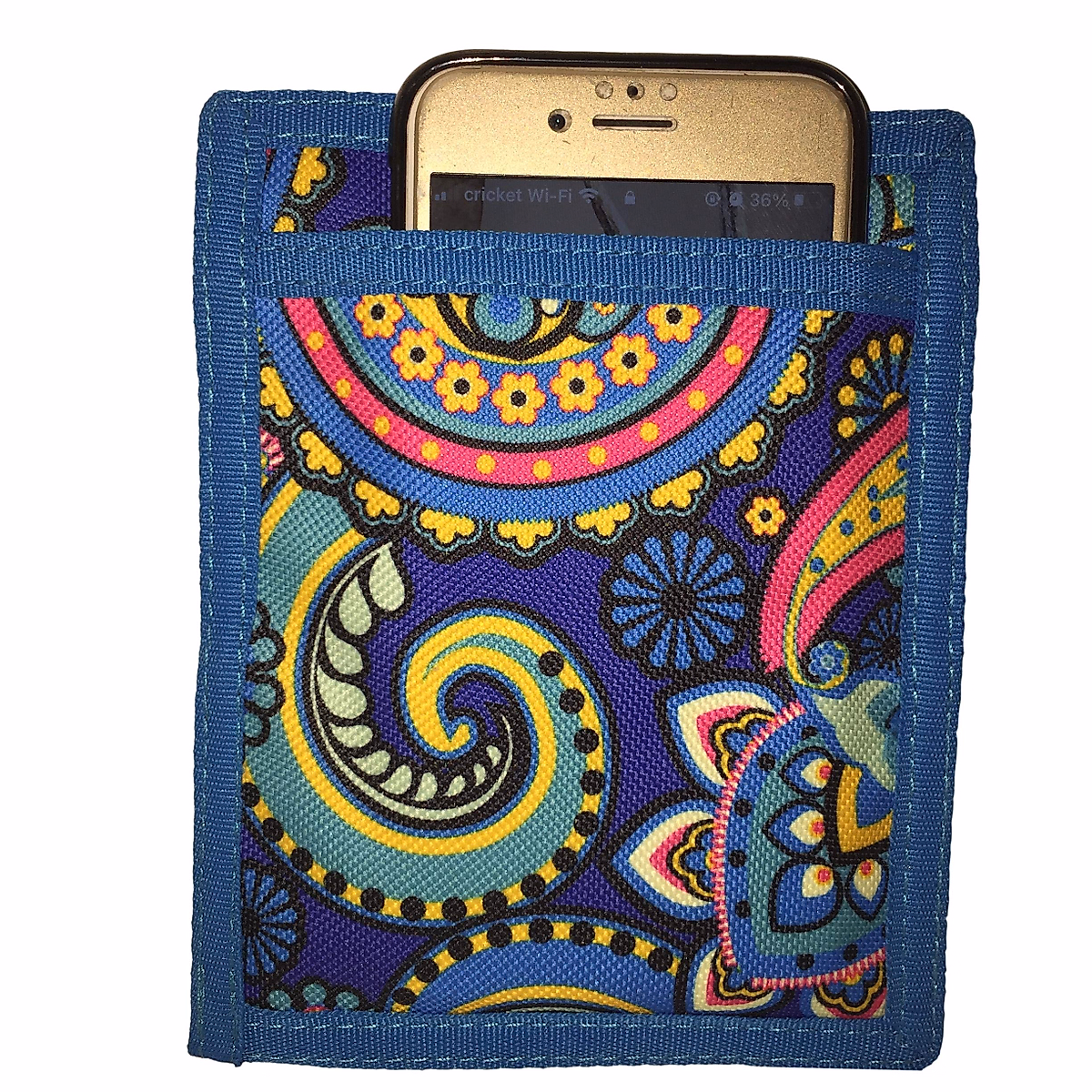 Applegate Brands llc Blue Paisley 6 Piece Protective Scrubs Lab Coat Pocket Organizer Kit